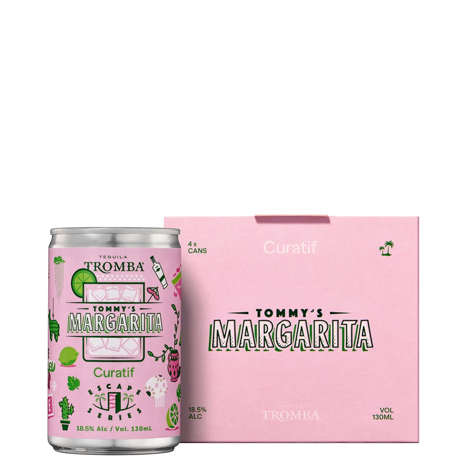 Curatif Tommy's Margarita Cocktail Can 130ml x 4 - Barrelhouse Cellars