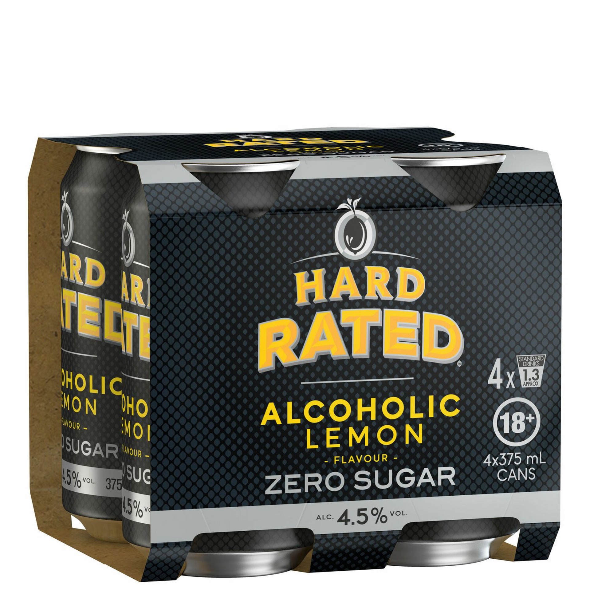 Hard Rated Lemon Zero Sugar Can 375ml x 4 - Barrelhouse Cellars