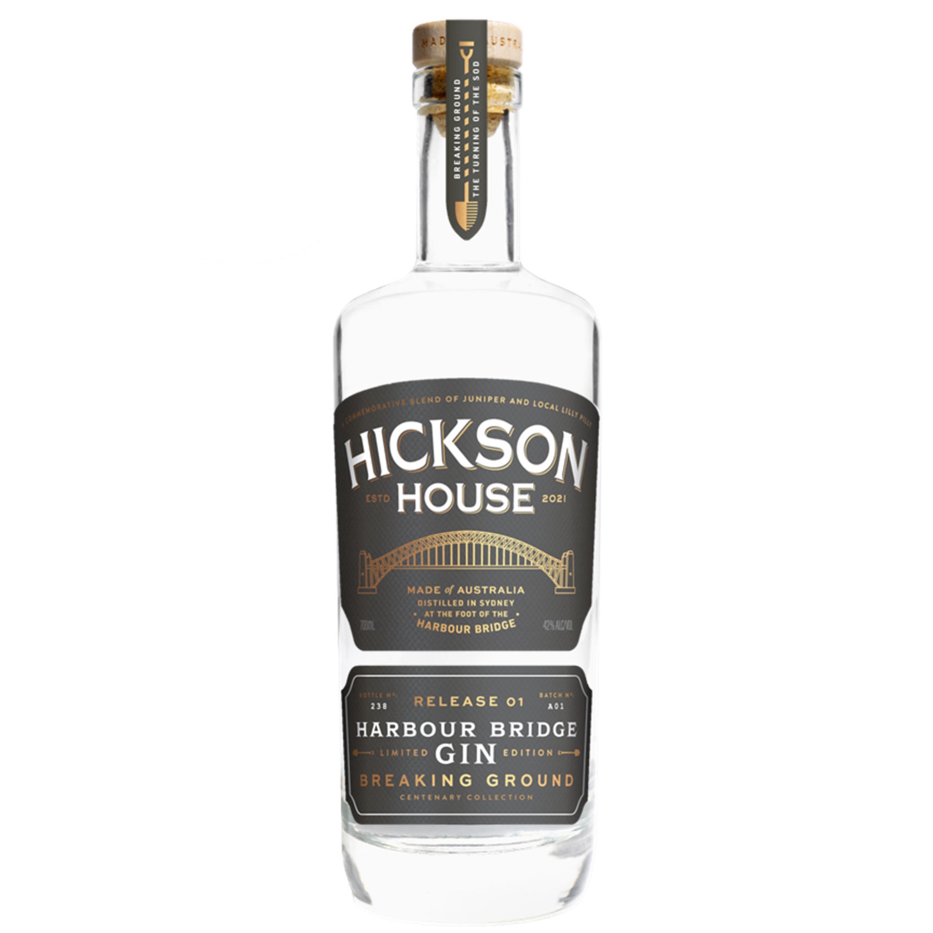 Hickson House Harbour Bridge Gin 700ml - Barrelhouse Cellars