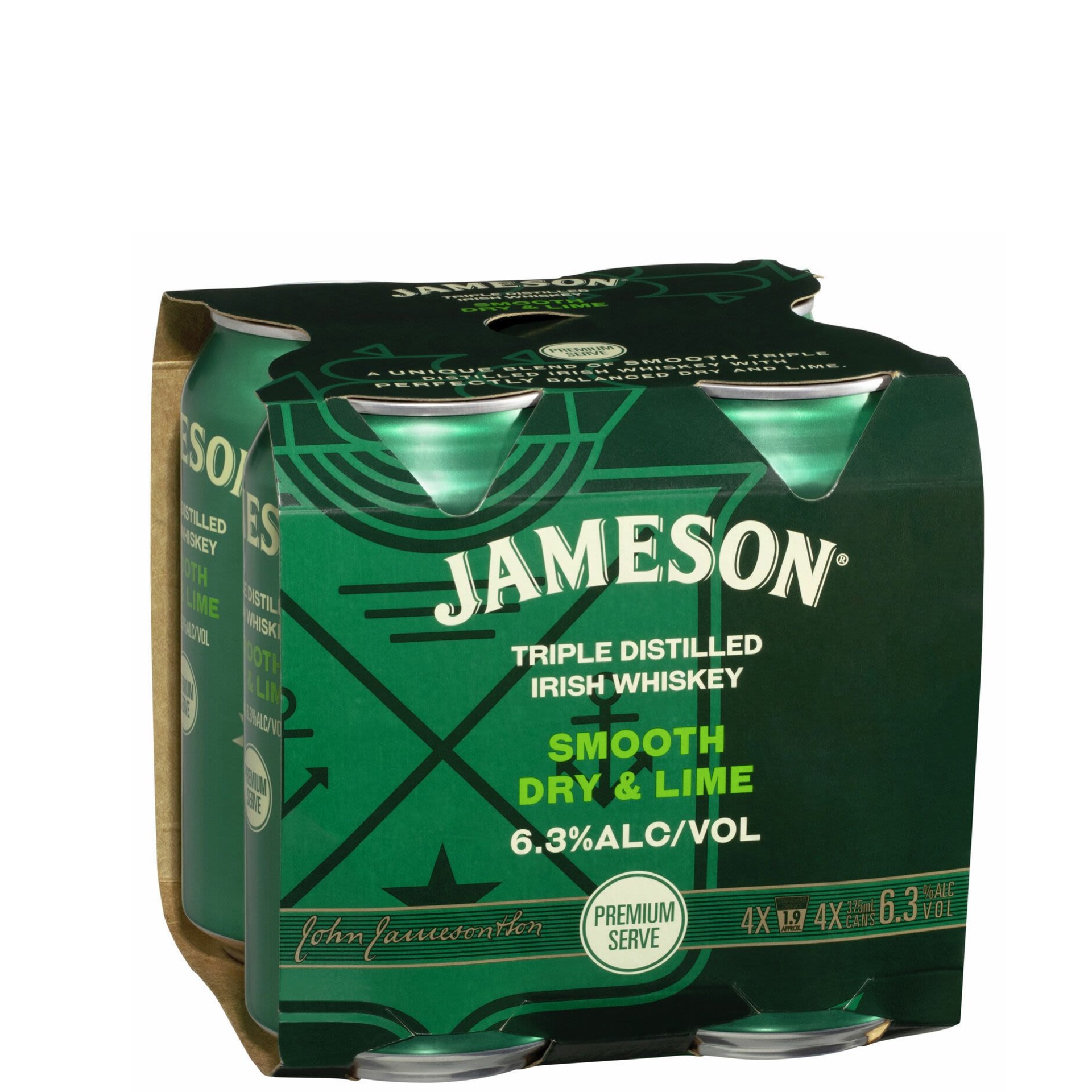 Jameson Dry & Lime Can 330ml x 4 - Barrelhouse Cellars