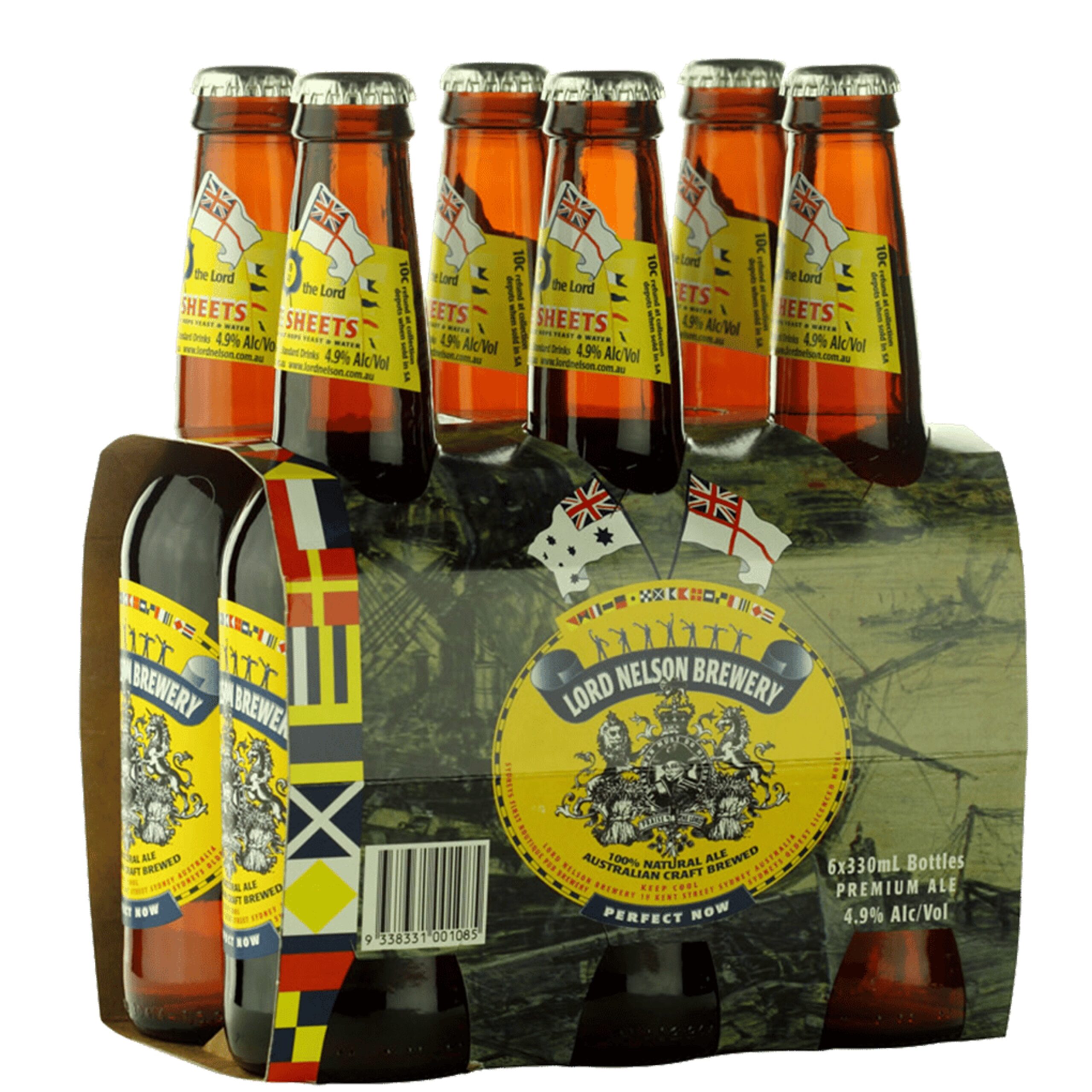 Lord Nelson Three Sheets Pale Ale Bottle 375ml x 6 - Barrelhouse Cellars