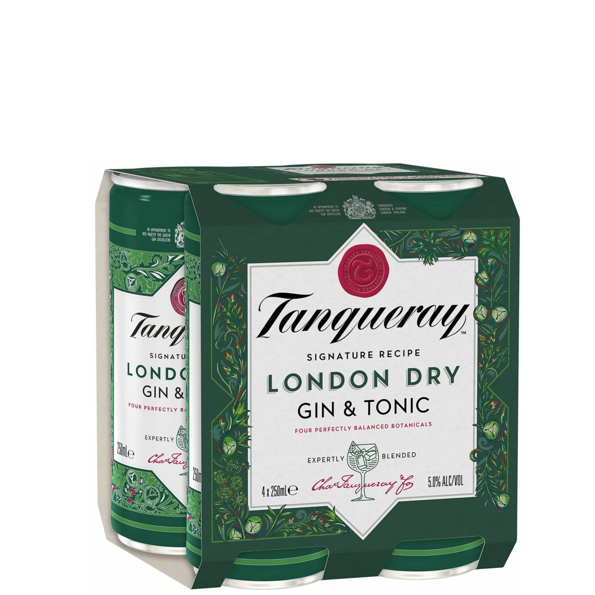 Tanqueray Gin & Tonic Can 250ml x 4 - Barrelhouse Cellars