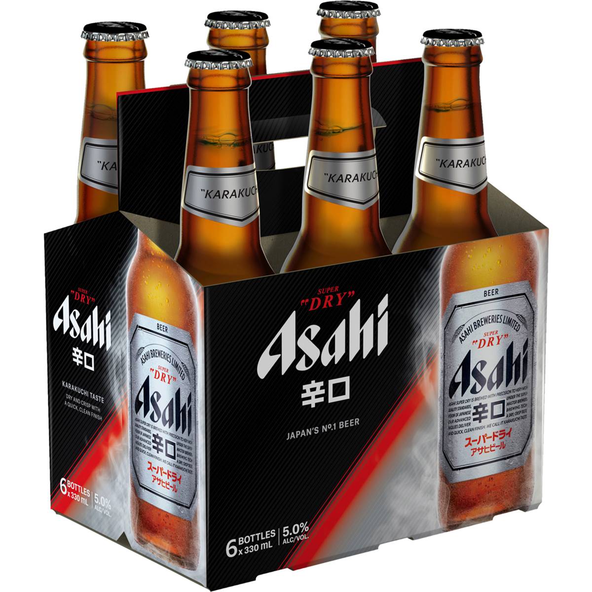 Asahi Super Dry Bottle 330ml x 6 - Barrelhouse Cellars