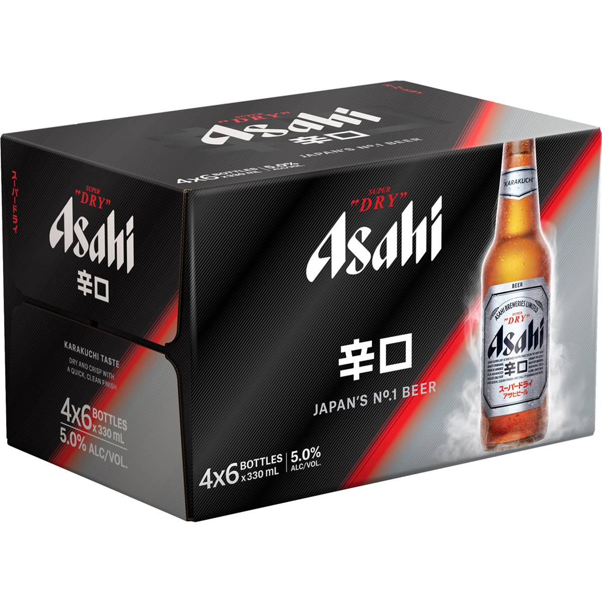 Asahi Super Dry Bottle 330ml x 24 - Barrelhouse Cellars