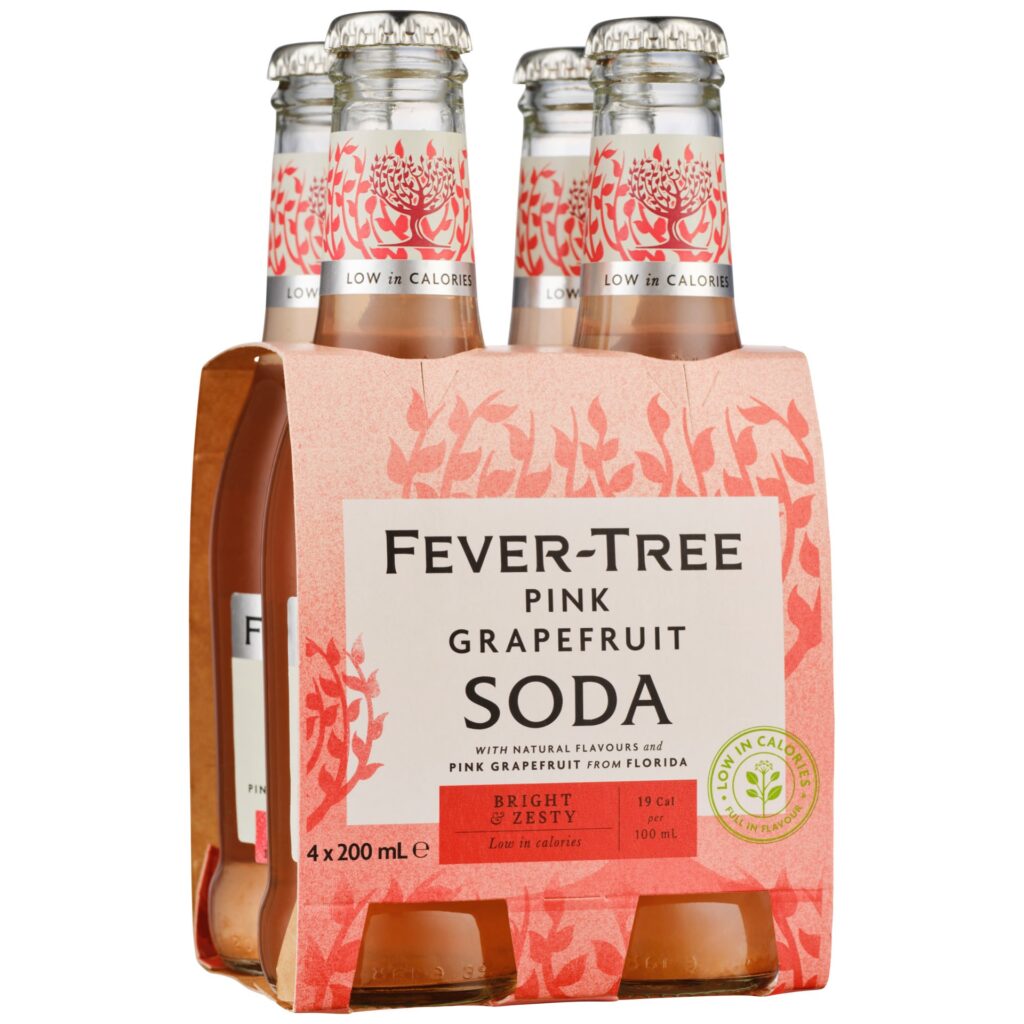 Fever Tree Pink Grapefruit Soda Water 200ml x 4 - Barrelhouse Cellars