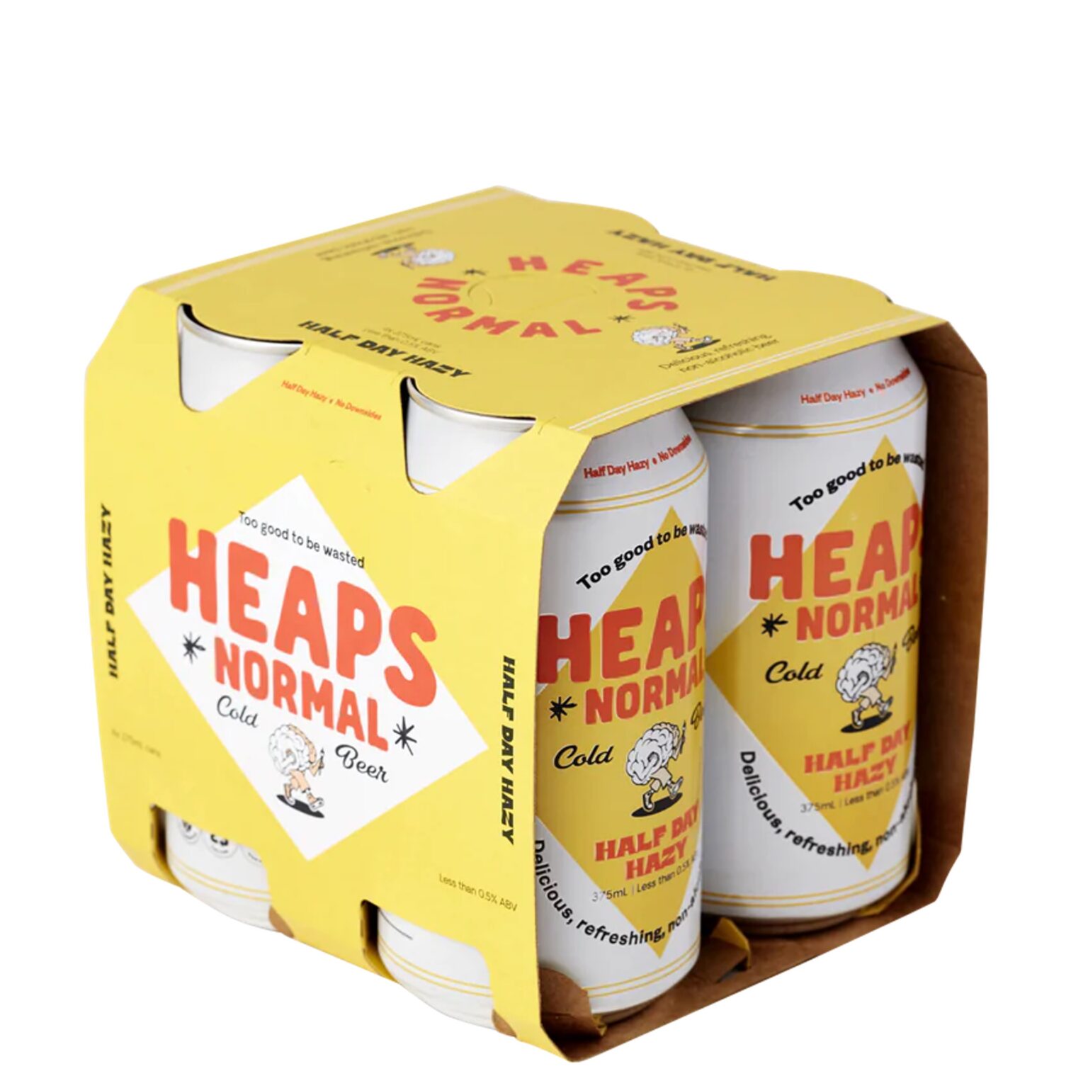 Heaps Normal Half Day Hazy Can 375ml x 4 - Barrelhouse Cellars